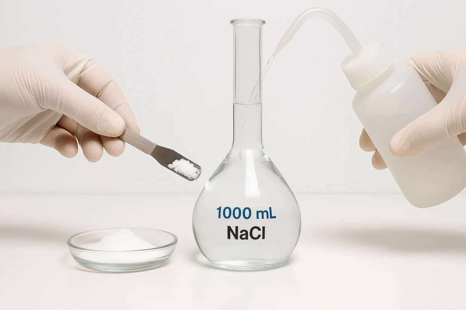 Dissolution du Chlorure de Sodium - Exercice corrigé