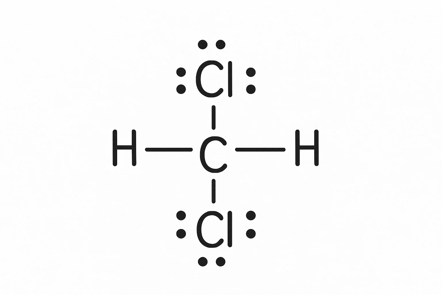 Structure de Lewis du CH2Cl2 - Exercice corrigé
