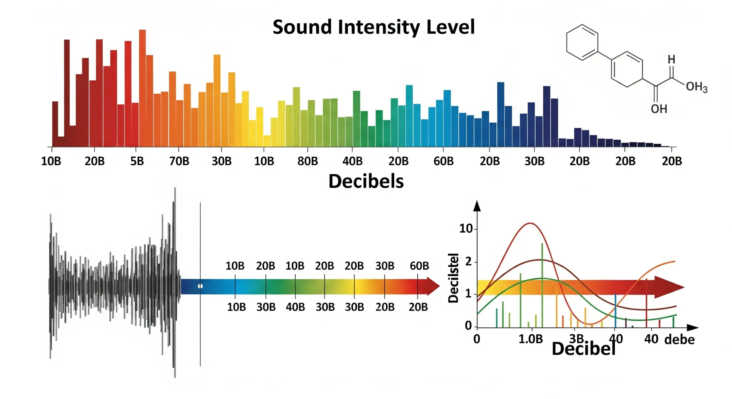 Niveau d'intensité sonore et échelle des décibels (dB) - Exo corrigé